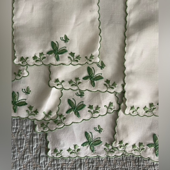 Bath | 8 Hand Embroidered 85x55 Linen Tea Towels ...